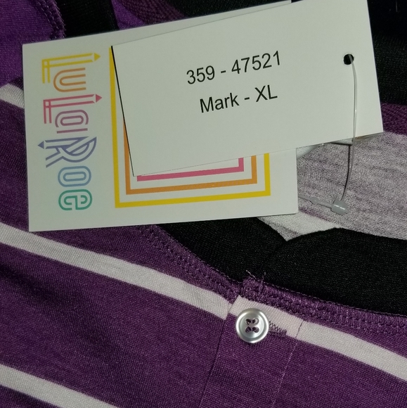 LuLaRoe | Tops | Lularoe Mark Henly T Shirt Size Xl Nwt | Poshmark